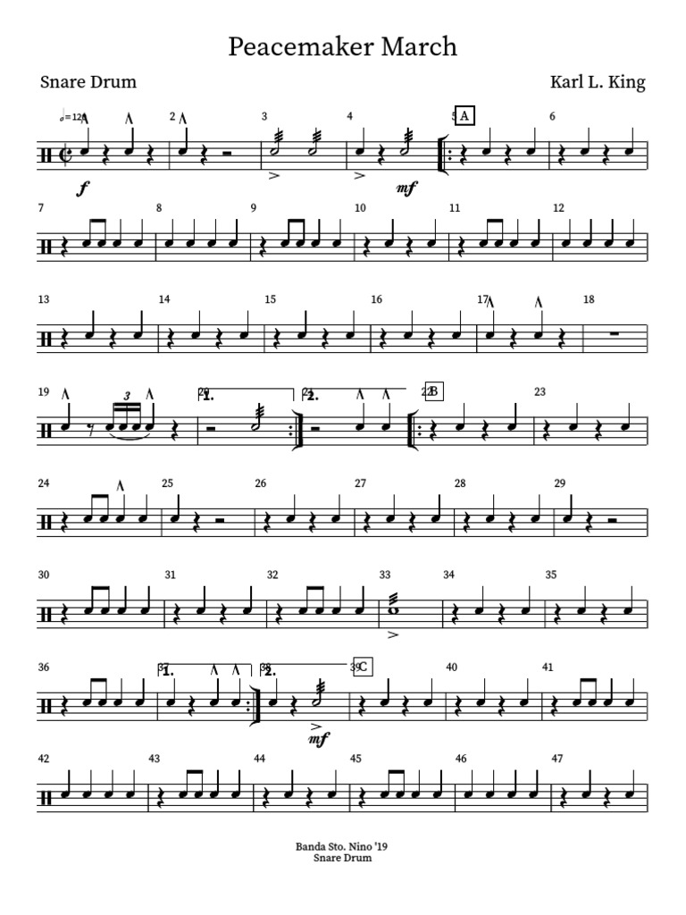 Peacemaker MarchSnare | PDF
