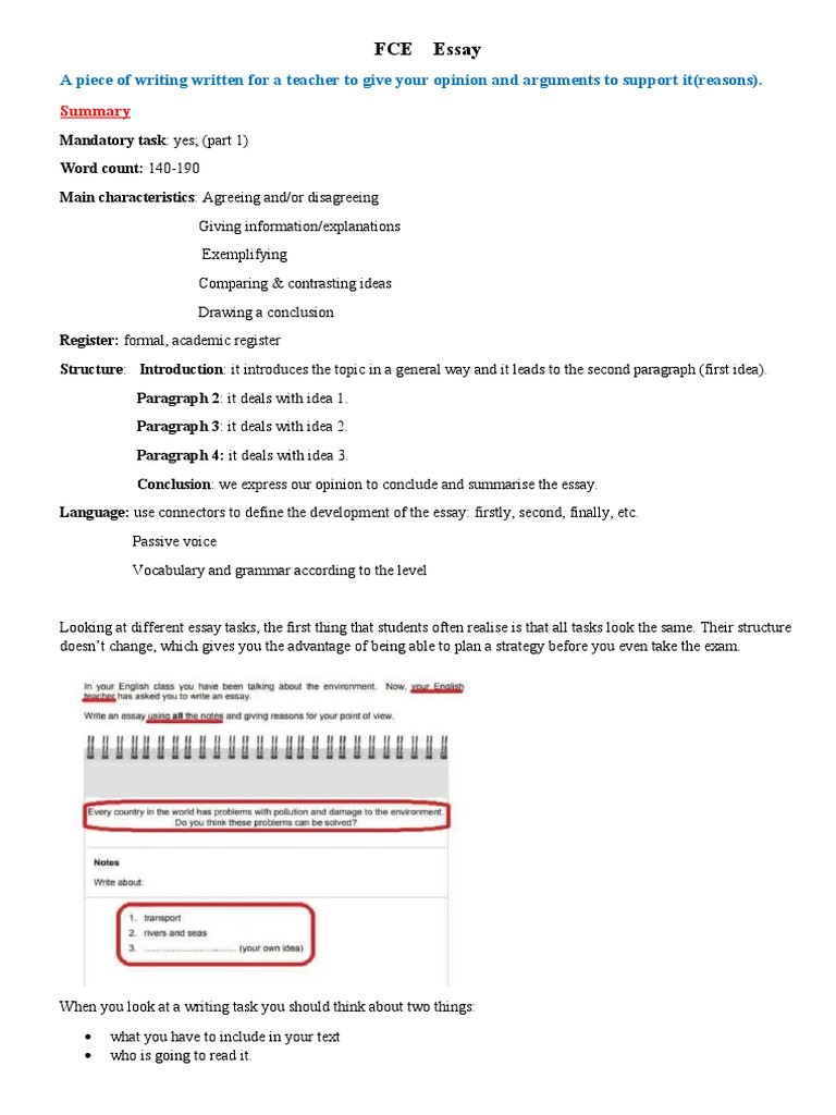FCE Essay | PDF