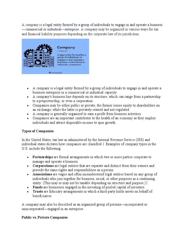 Company Law Unit - 1 | PDF | Business | Corporations