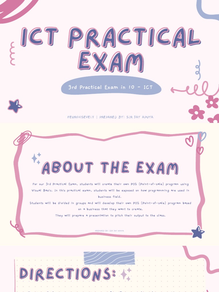 Ict 3RD Practical Exam Pitch Deck | PDF | Point Of Sale | Educational Technology