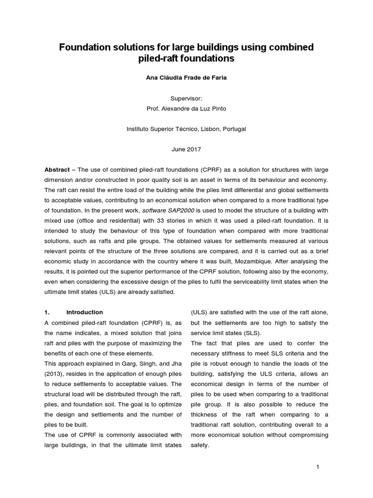 Combined Pile Raft Foundation Design Download Free Pdf Deep Foundation Bending