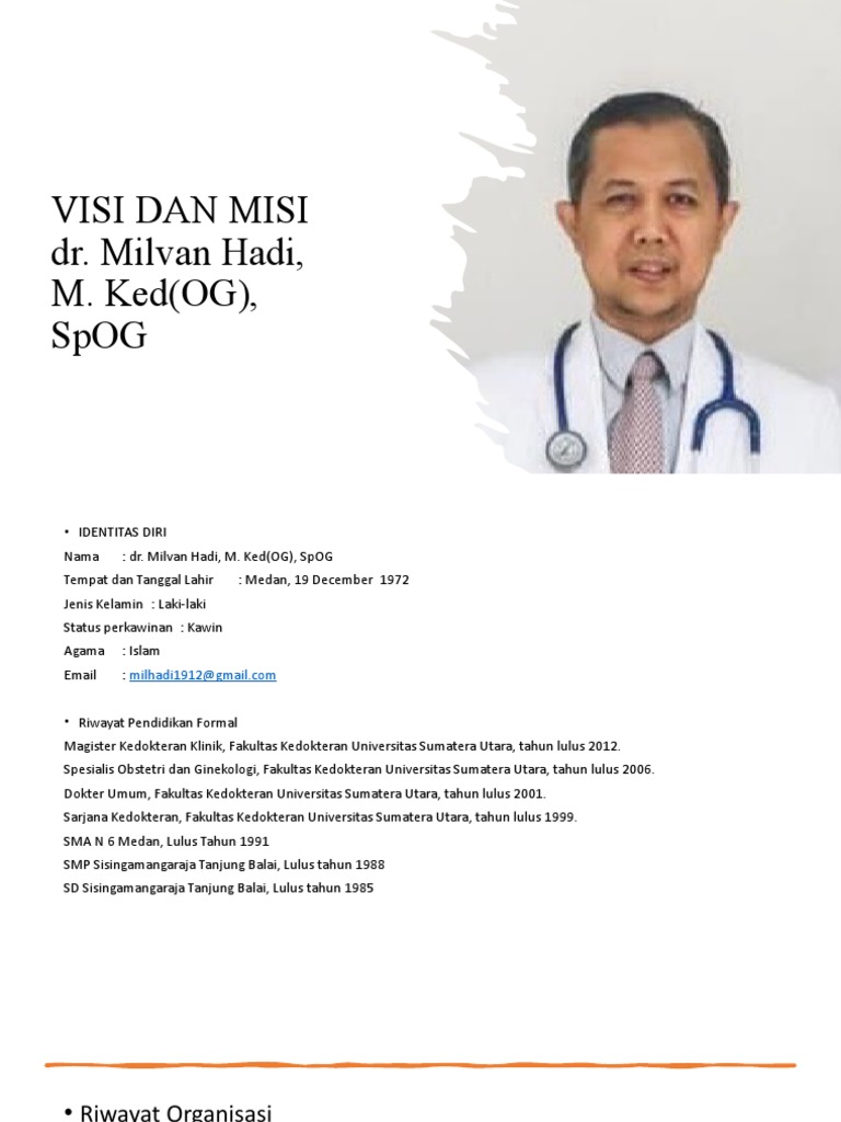 Visi Misi Pogi DR Milvan | PDF