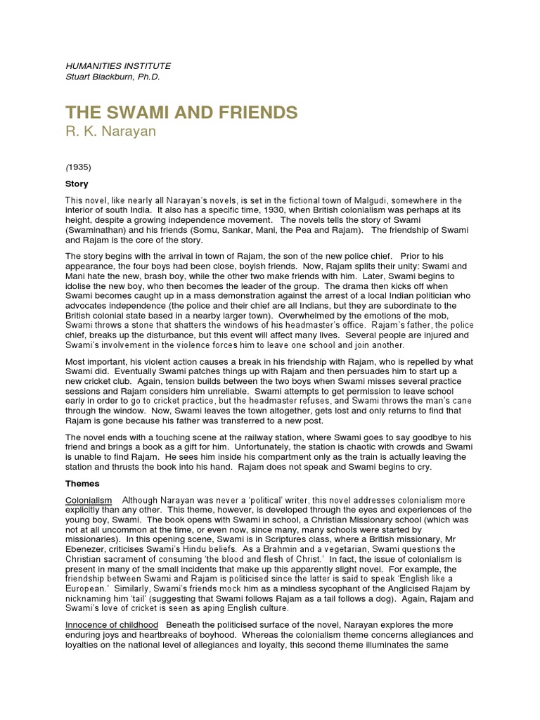 Swami and Friends | PDF