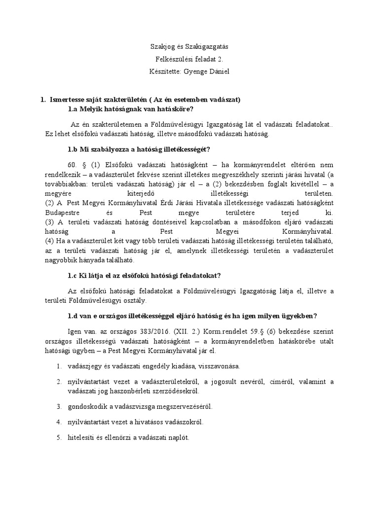 Gyenge Dániel 2. Feladat | PDF