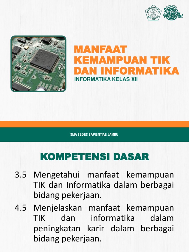 Manfaat Kemampuan Tik Dan Informatika | PDF
