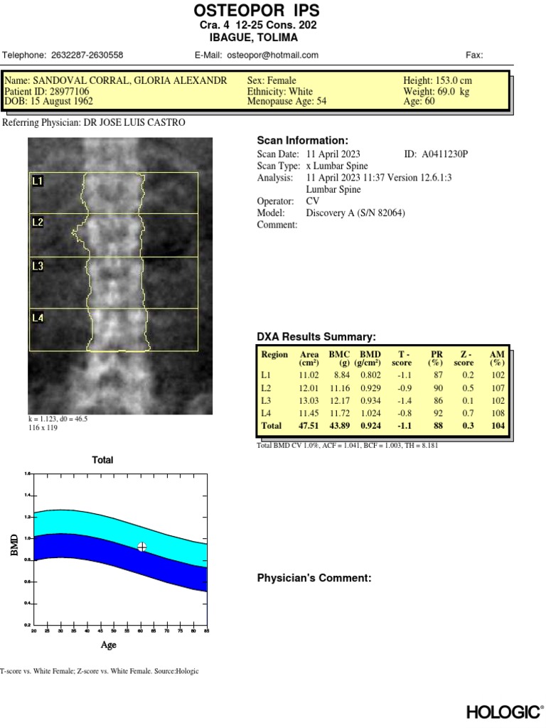estudio osteopor osteoporisis gloria | PDF | Skeletal System ...