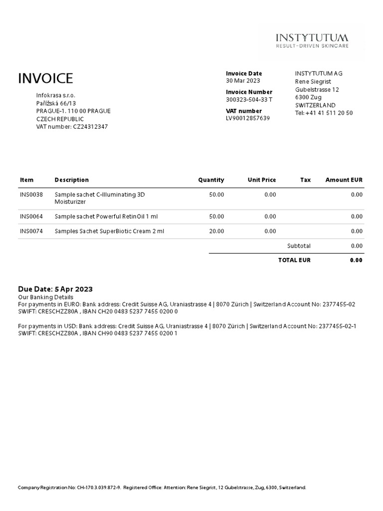 Invoice 300323 504 33 T Pdf Invoice Money 