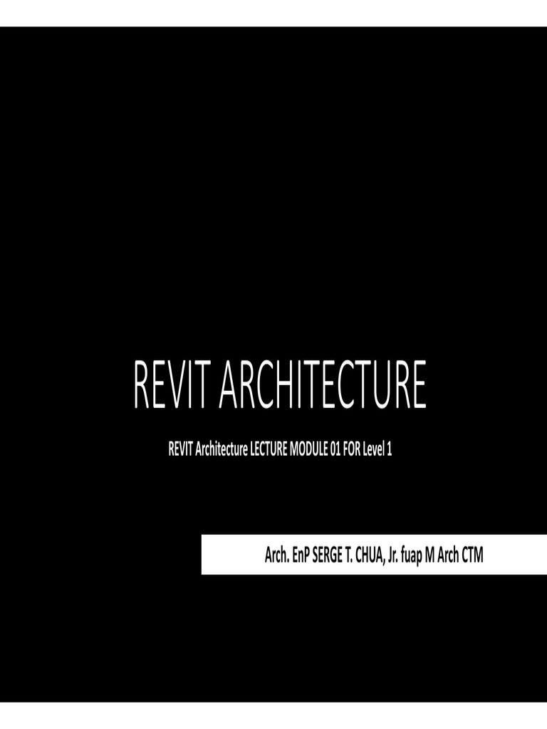 Module 1 & 2 | Download Free PDF | Autodesk Revit | Computing