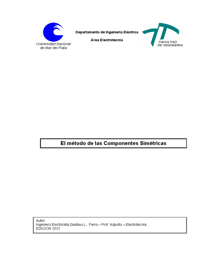 Introduccion al metodo de las componentes simetricas_2021 | PDF ...