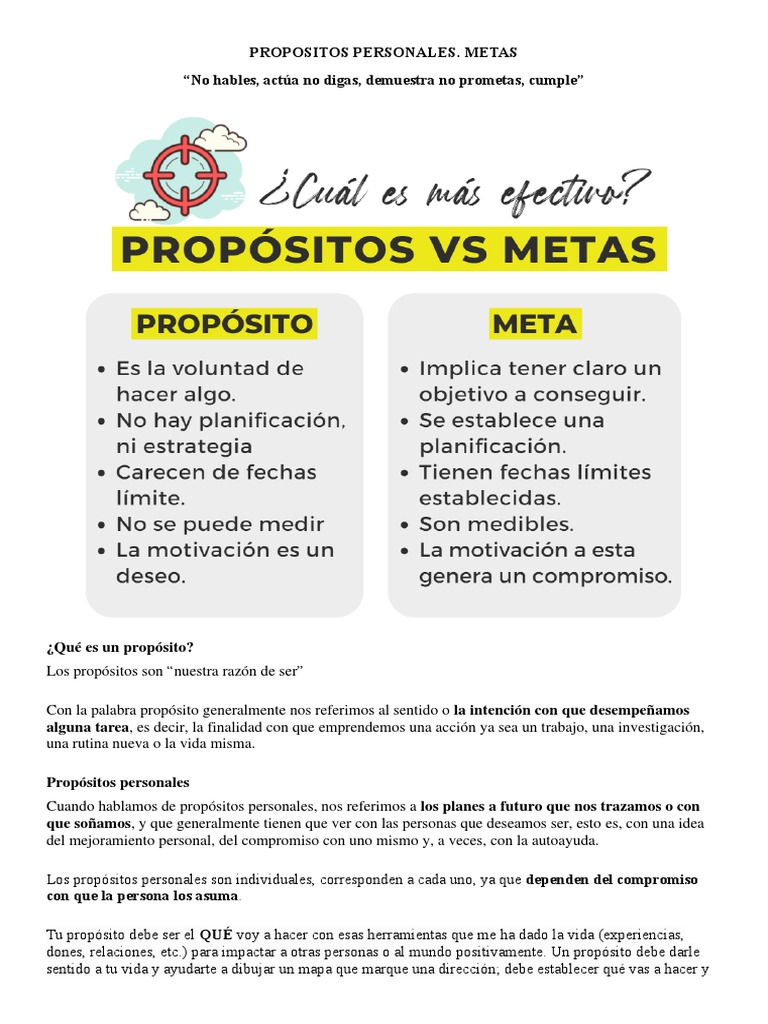 PROPOSITOS PERSONALES (1) | PDF