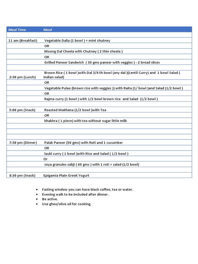 Meal Time | PDF