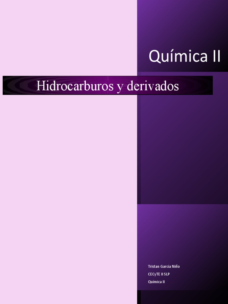 Hidrocarburos - 4°G - Química II | PDF | Alcano | Hidrocarburos