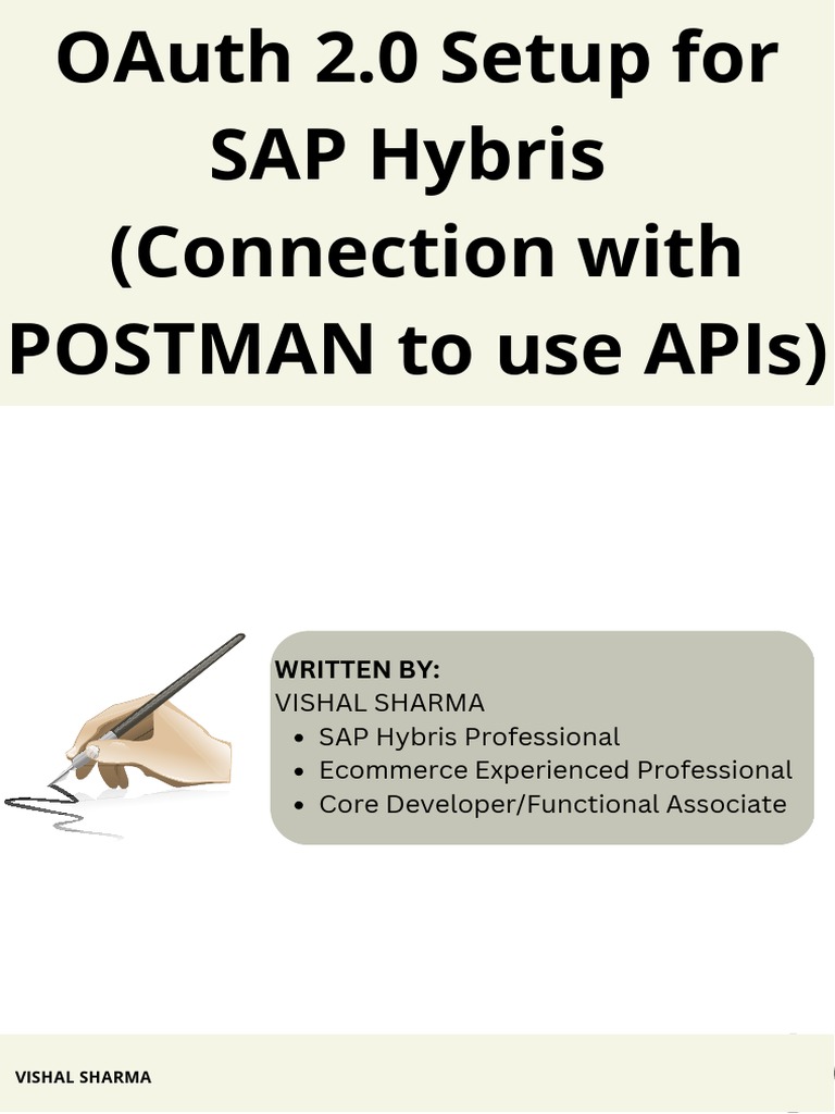 POSTMAN Integration With Hybris Using Oauth2 0 Feature 1677949300 | PDF ...