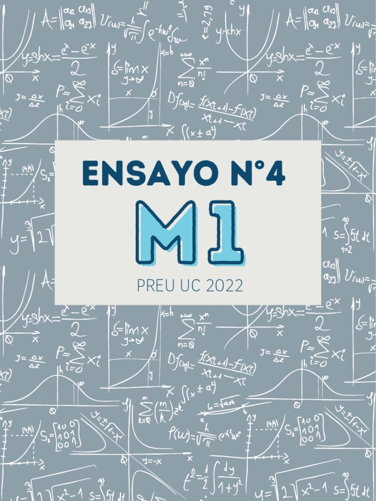 Ensayo N4 Matemática M1 Preu UC | PDF