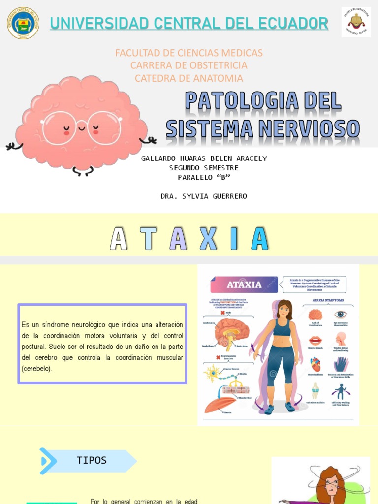Ataxia: Tipos, Causas y Tratamientos | PDF | Coordinación motriz | Cerebro