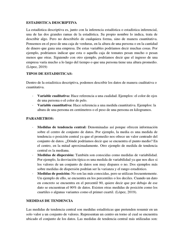 Secaira Saul Estadistica Descriptiva | PDF | Estadísticas descriptivas ...