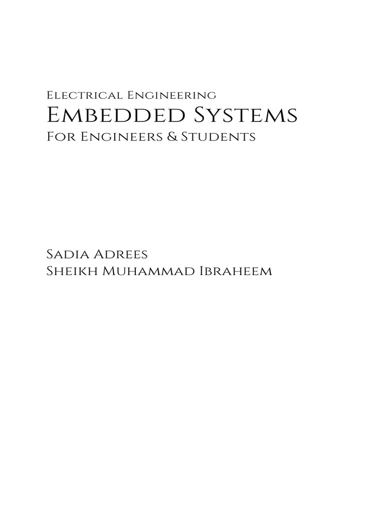 Embedded Systems For Engineers and Students | PDF | Electric Power ...