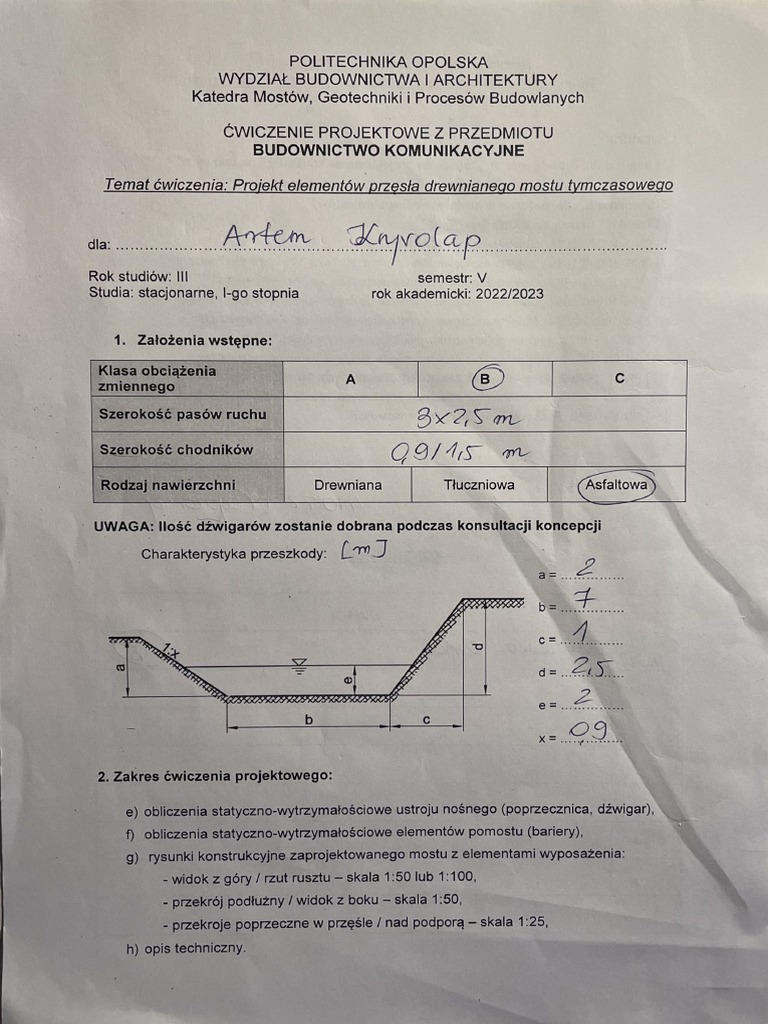 Projekt - Artem Kryvolap | PDF