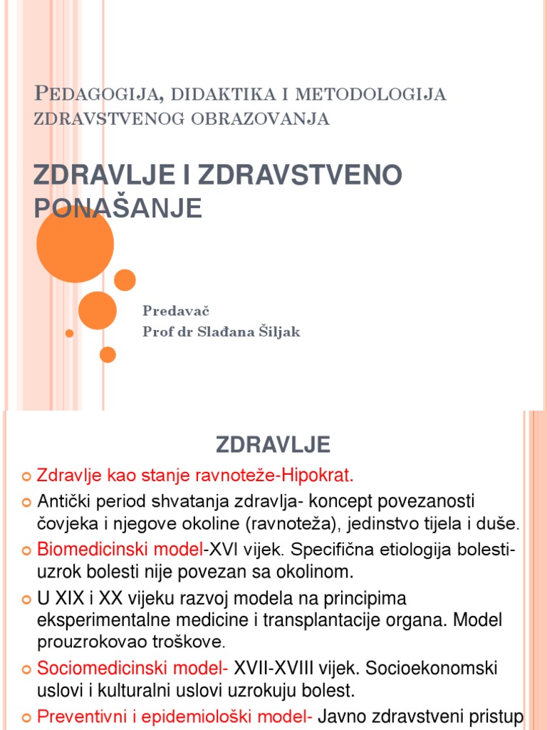 PR 5_ Zdravlje i zdravstveno ponasanje | PDF