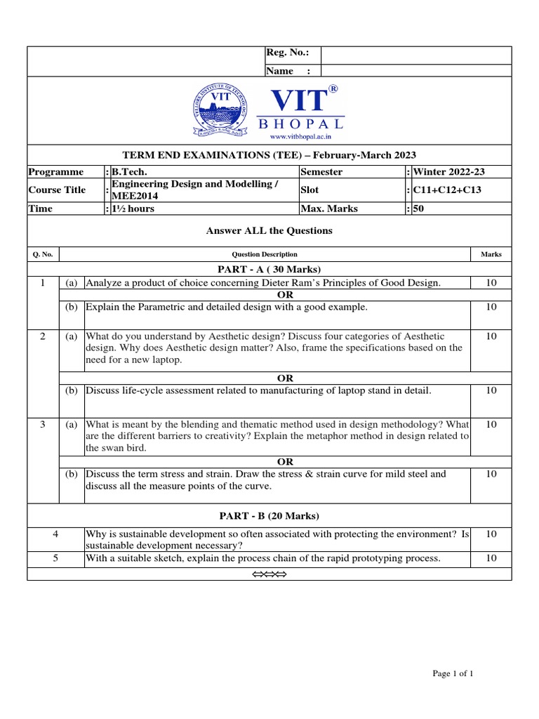 C11_C12_C13_MEE2014_Engineering Design and Modelling | PDF