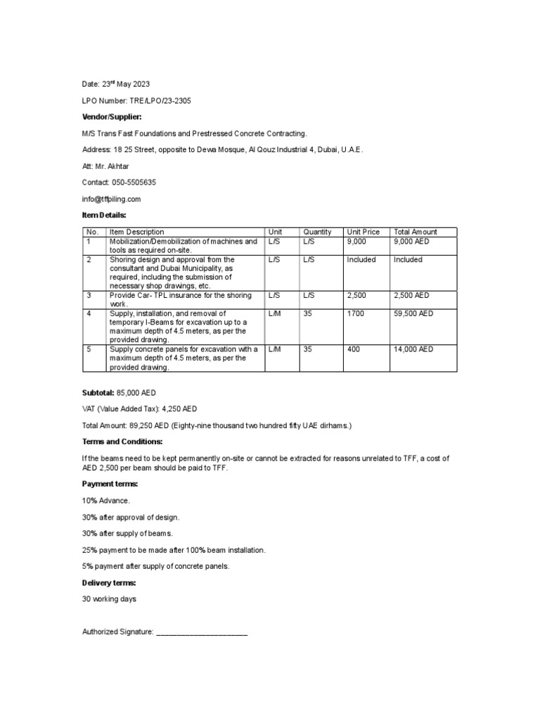 LPO Format | PDF