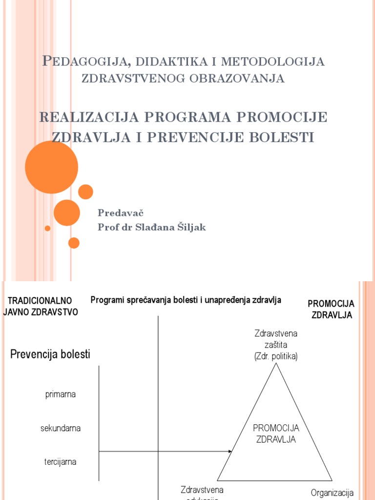 PR 8 - Programi Promocije Zdravlja I Prevencije Bolesti | PDF