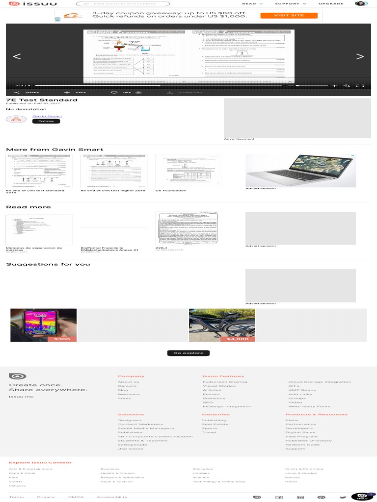 7E Test Standard by Gavin Smart - Issuu 2 | PDF | Advertising ...