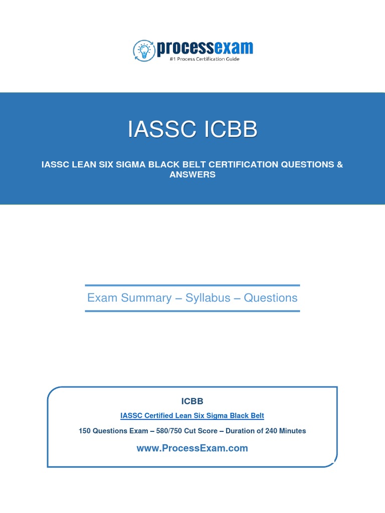 ICBB Lean Six Sigma Exam Guide | PDF | Regression Analysis | Six Sigma