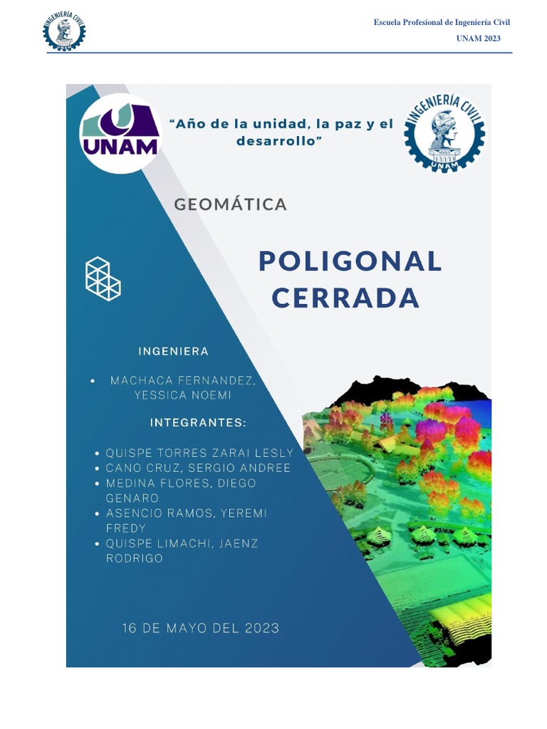 Geomatica-Poligonal Cerrada | PDF | Topografía | Ciencias fisicas