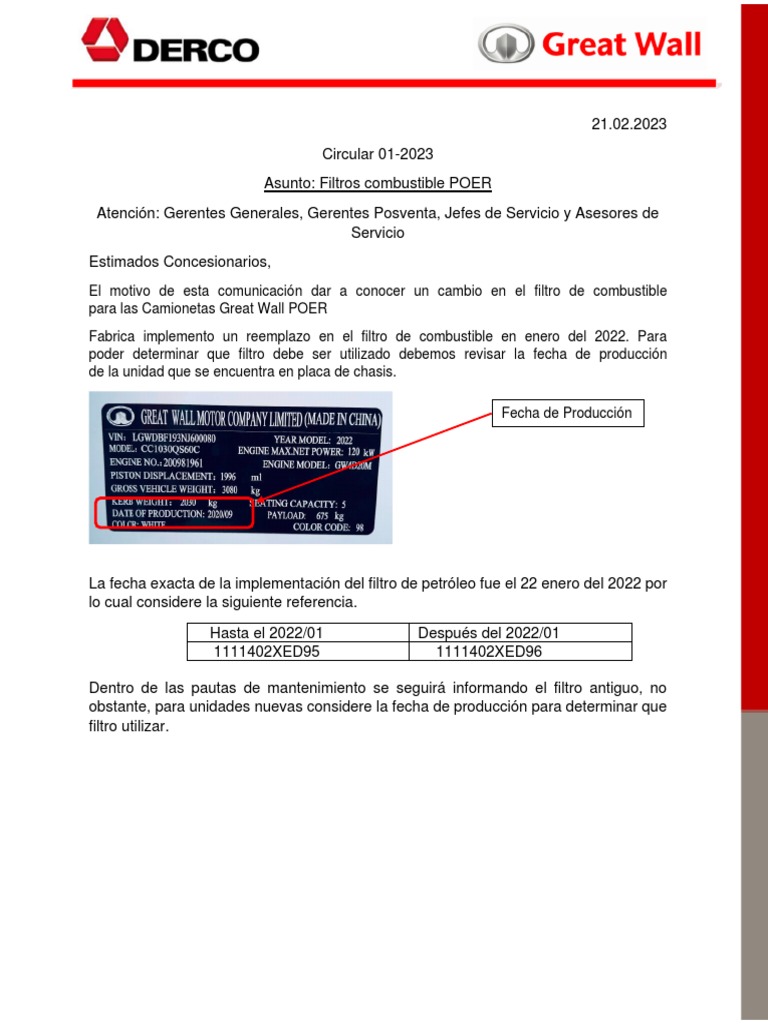 Circular Filtro de Combustible POER | PDF | Tecnología