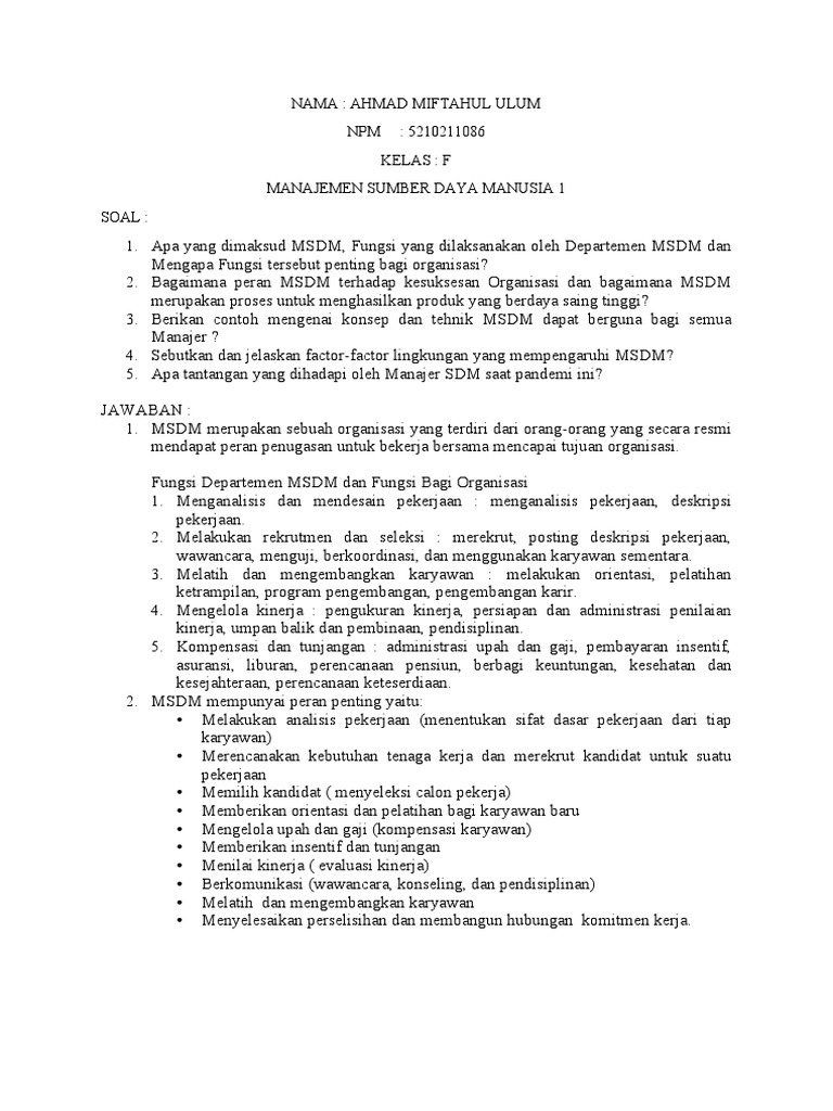 Ahmad Miftahul Ulum | PDF