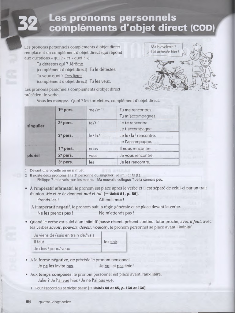 Pronoms Cod, Coi | PDF | Verbe | Complément d'objet
