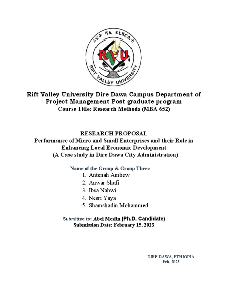 Research Proposal Group Three (III) | PDF | Economic Growth | Employment