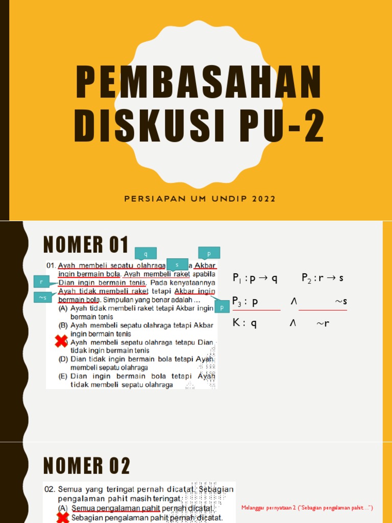 Contoh Soal Dan Pembahasan Penalaran Umum 1 | PDF