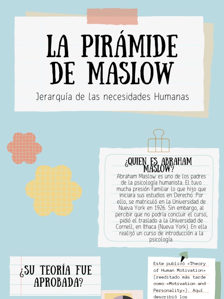 Pirámide de Maslow | PDF | Psicología Social | Conceptos psicologicos