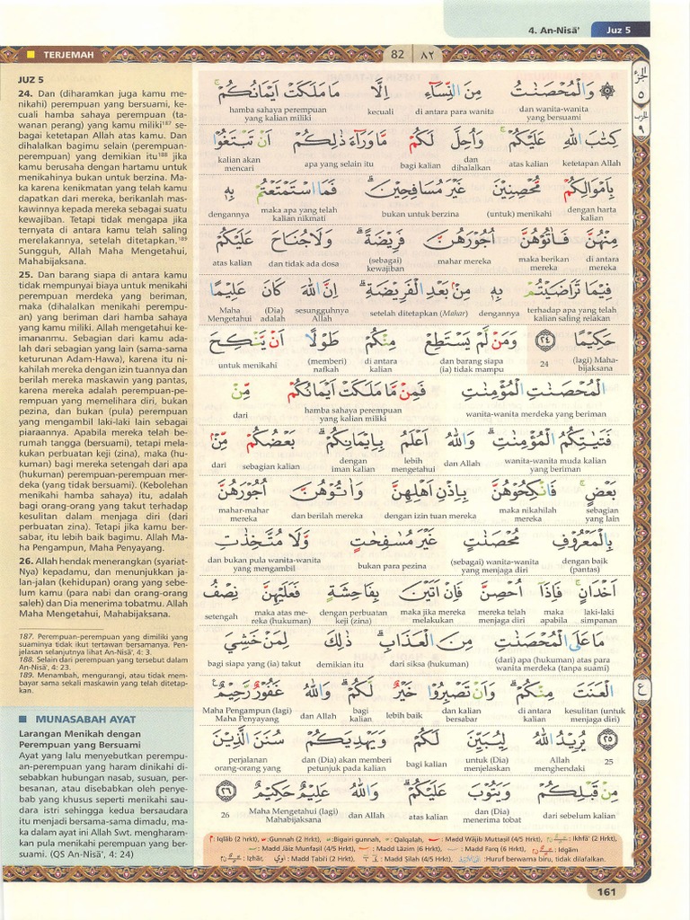 Al Quran Per Kata Juz (5) | PDF