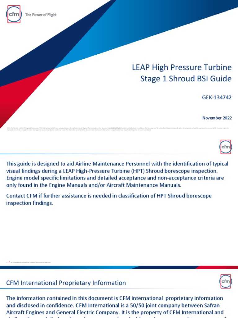 LEAP-1B HPT Shroud BSI Guide | PDF