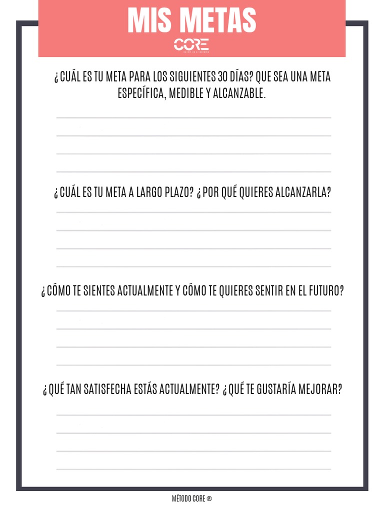 Mis Metas | PDF