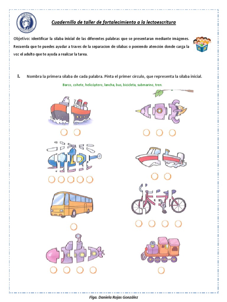 Cuadernillo Silaba Inicial | PDF