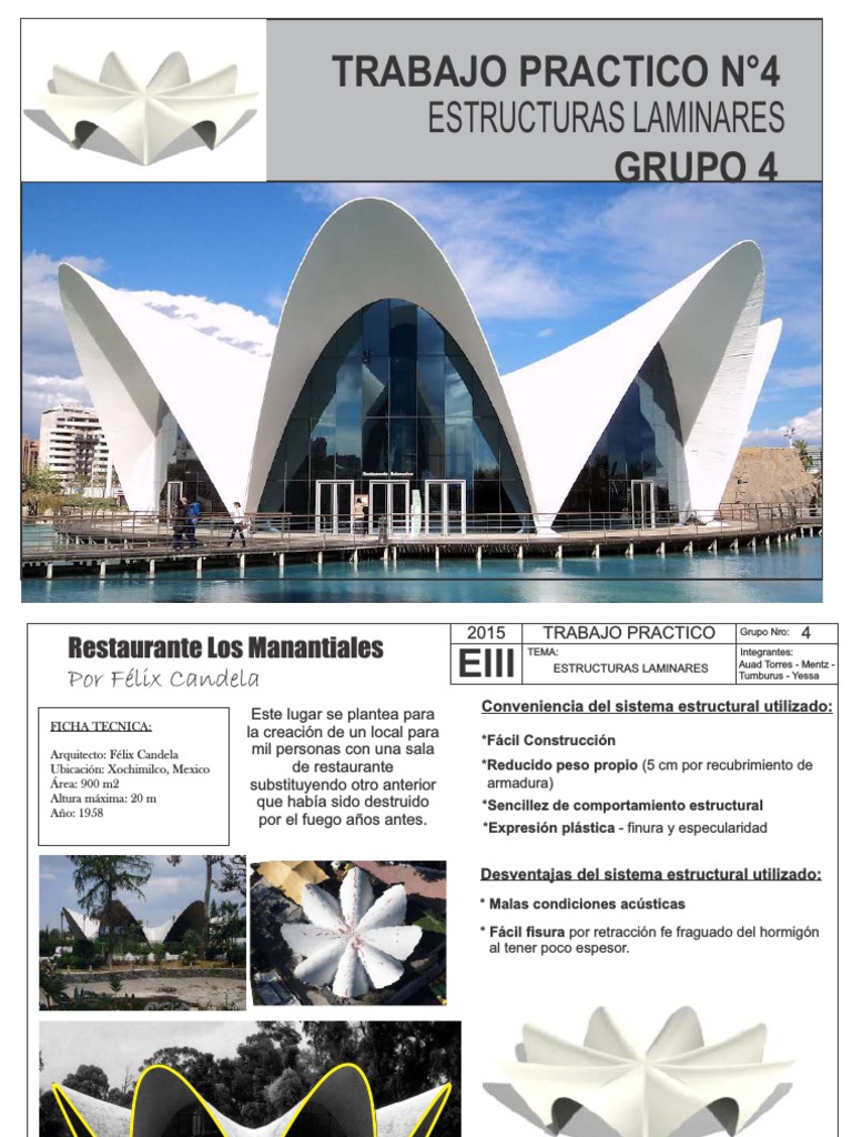 TP - Estructuras Laminares | PDF | Bóveda (Arquitectura) | edificio