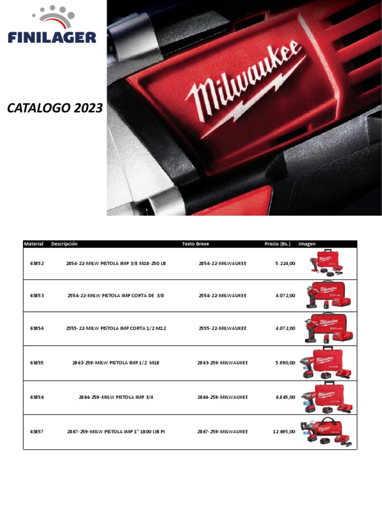 Catalogo Milwaukee 2023 | PDF