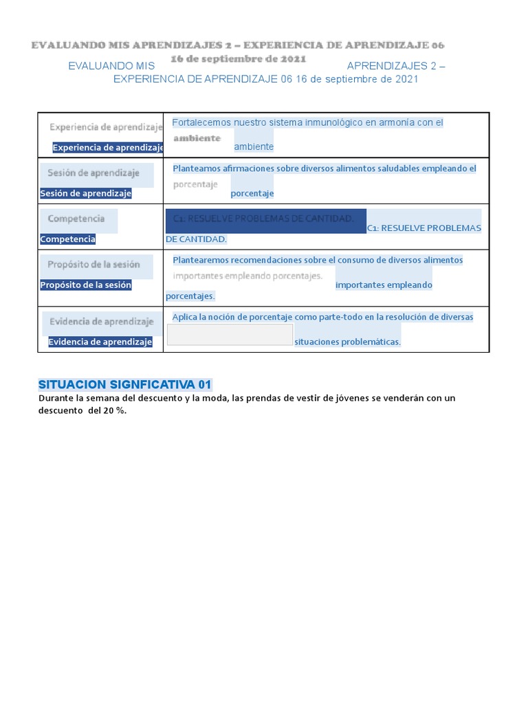 Evaluando Mis Aprendizajes 2 | PDF | Aprendizaje | Precios