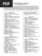 SAT Roots, Prefixes, & Suffixes Guide | PDF | Language Arts & Discipline