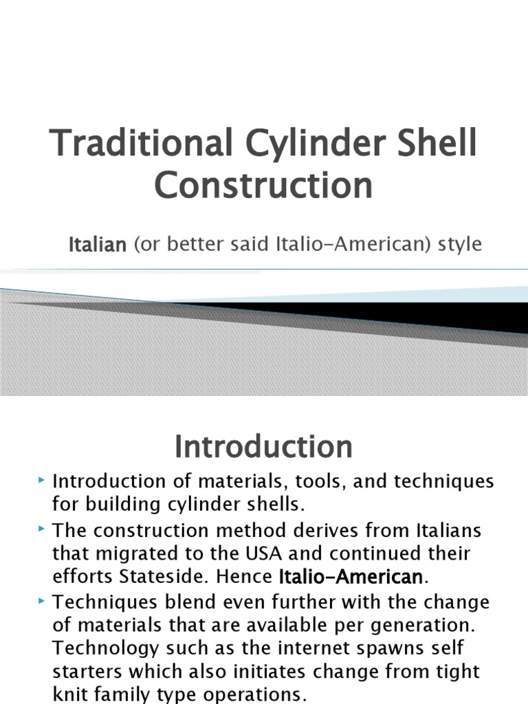Marks Cylinder Shell Construction Power Point | PDF