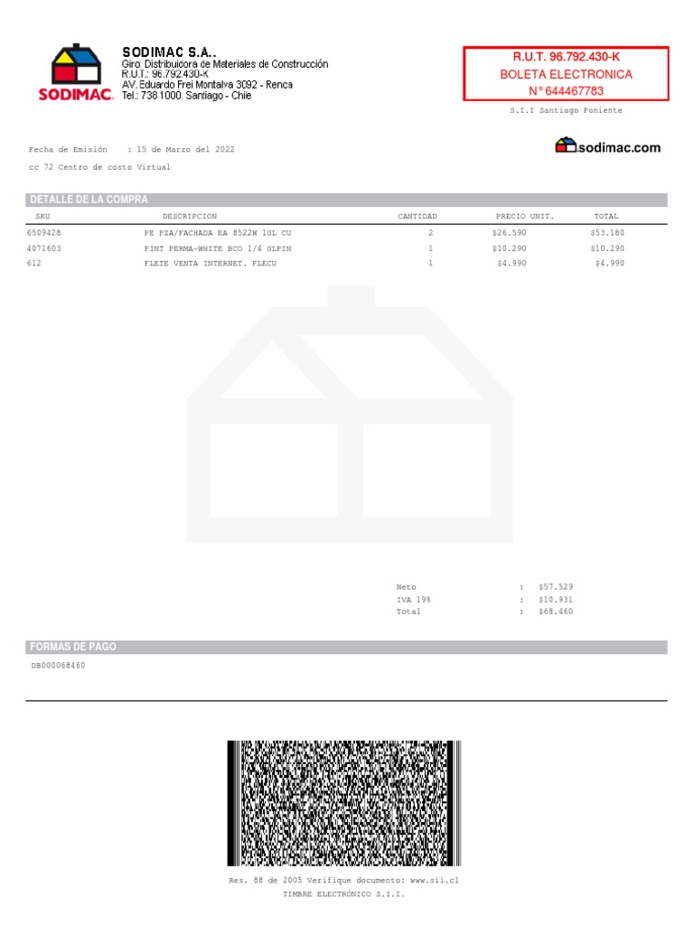 Modelo de Boleta de Venta Electrónica | PDF