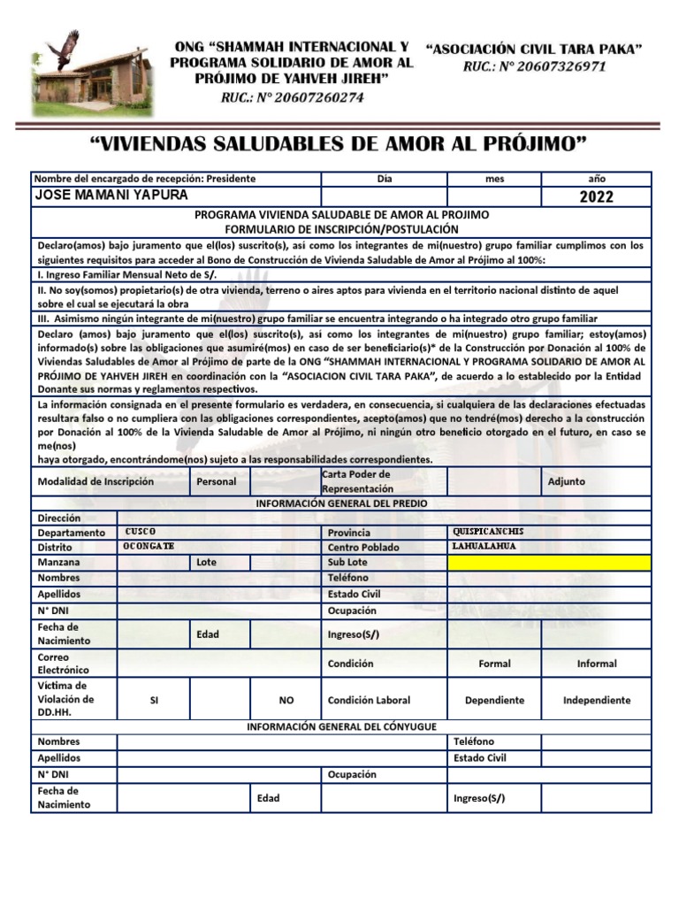 Ficha Familiar | PDF