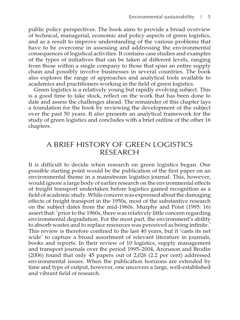 1.9 History Green Logistics - 085351 | Download Free PDF | Logistics ...