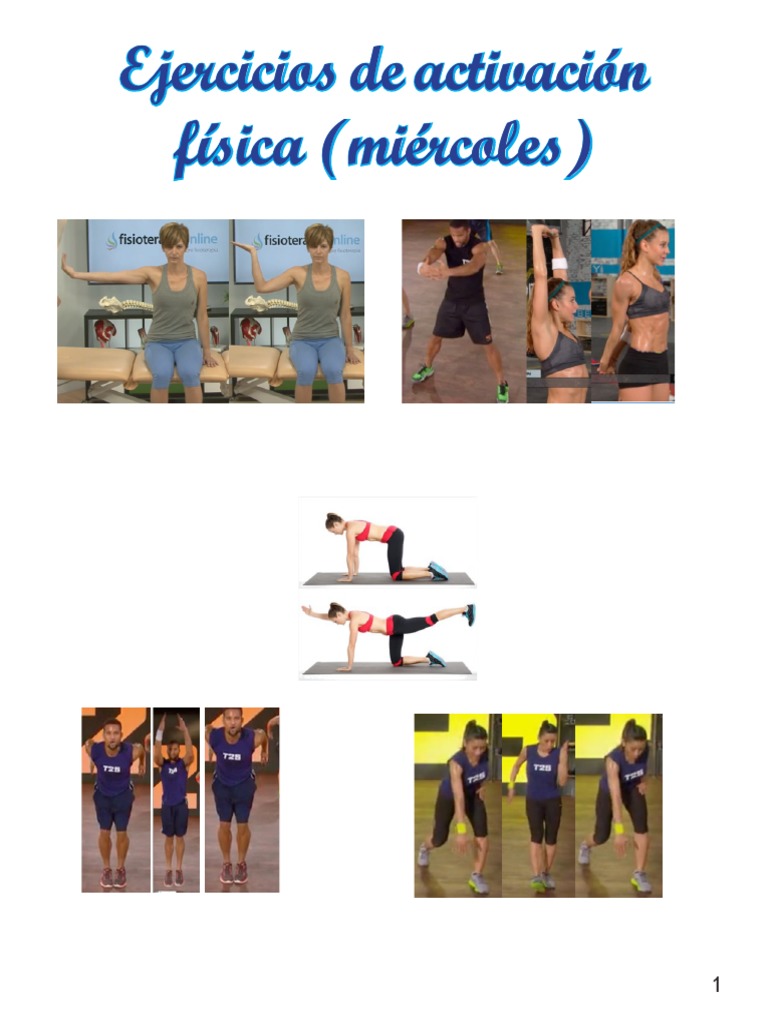 Ejercicios de Activación Física Miercoles | PDF | Bienestar