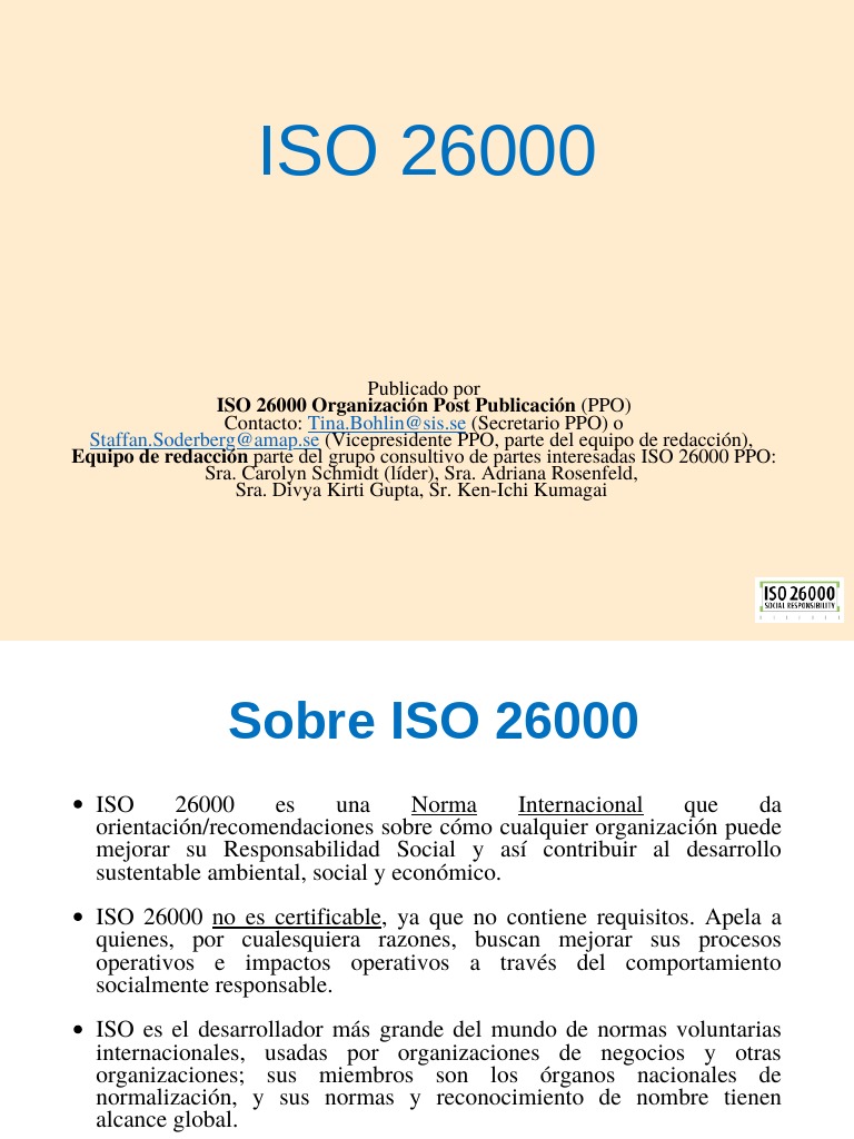 Guía sobre ISO 26000 y Responsabilidad Social | PDF | Responsabilidad ...