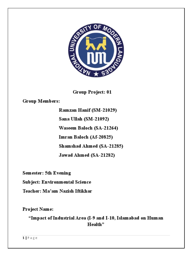 Environmental Science project | PDF